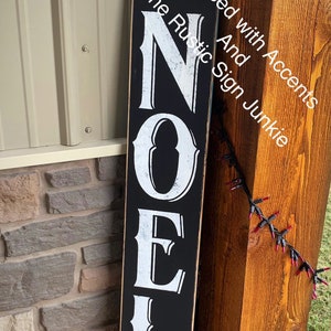 Christmas Porch Sign, Noel Porch Sign, Primitive Christmas Welcome Sign ...