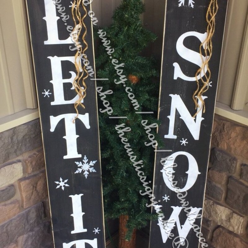 Let It Snow Sign - Etsy