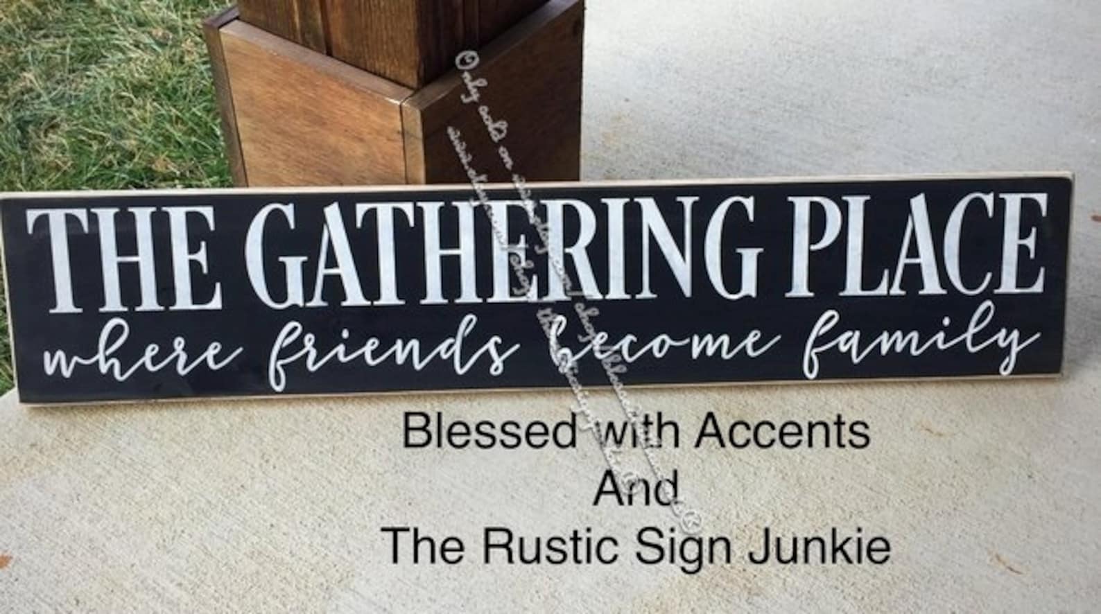 The Gathering Place Sign Farmhouse Sign Wood Gather Sign | Etsy