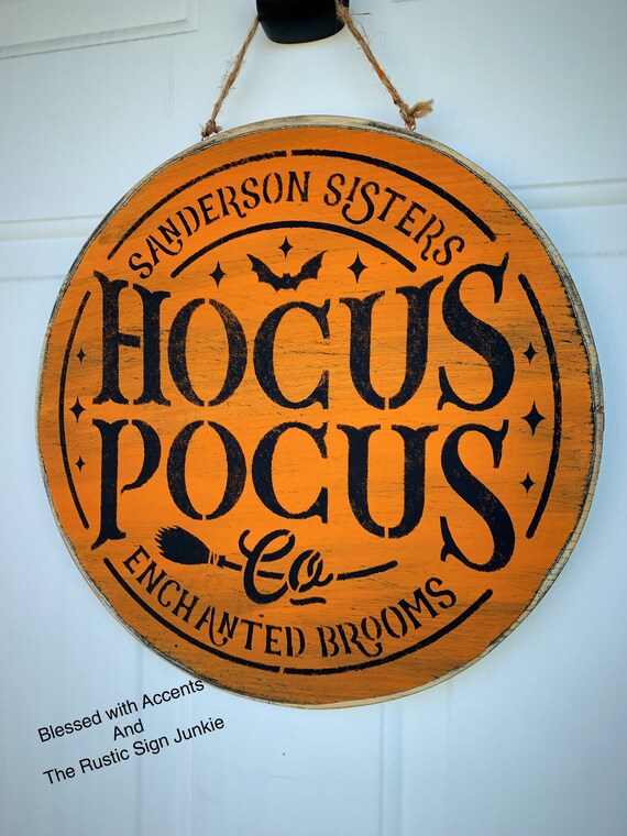 Hocus Pocus Hocus Pocus Sign Sanderson Sisters Halloween - Etsy
