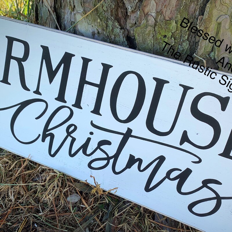 Farmhouse Christmas Sign - Etsy