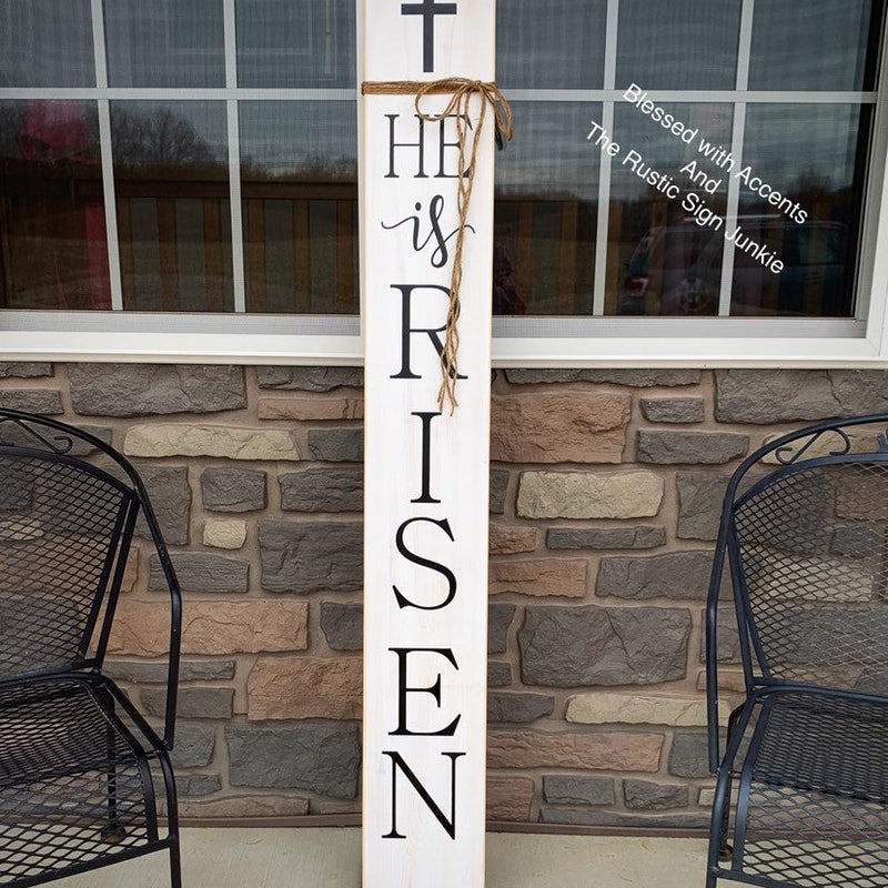 He is Risen Sign - Etsy