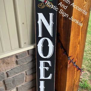 Christmas Porch Sign, Noel Porch Sign, Primitive Christmas Welcome Sign ...