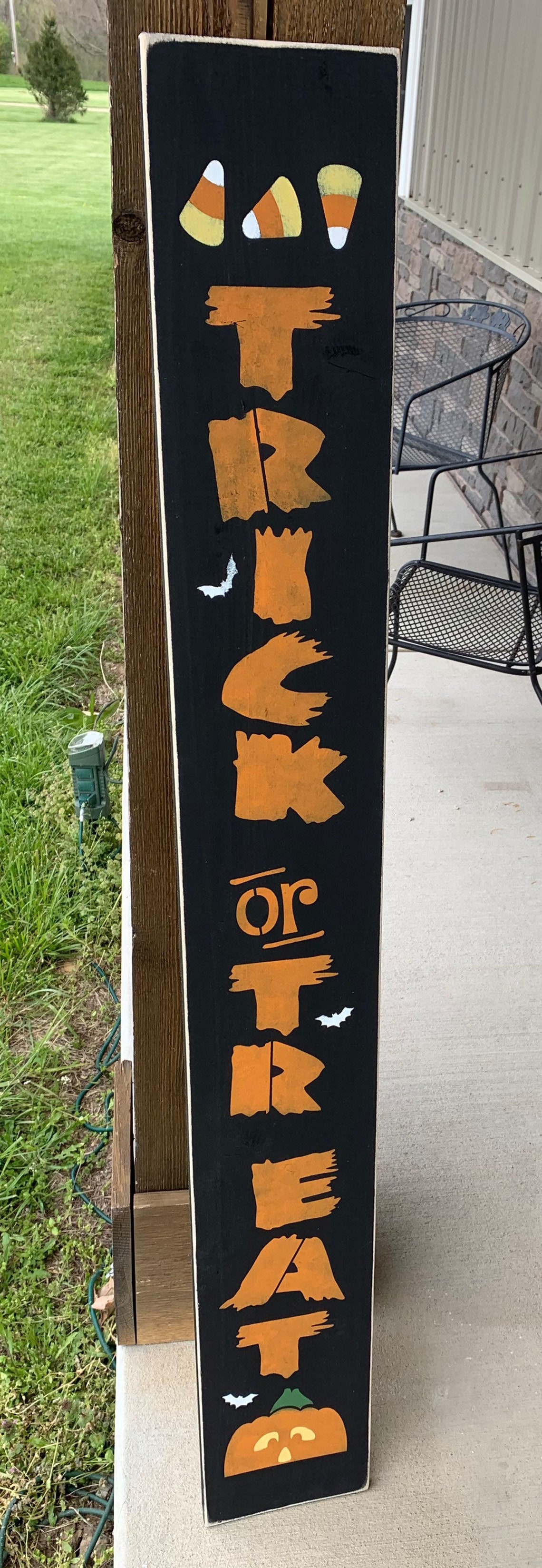 Large Welcome Signs Trick or Treat Sign Halloween Sign - Etsy