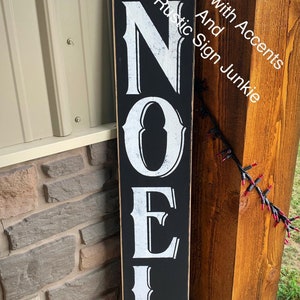Christmas Porch Sign, Noel Porch Sign, Primitive Christmas Welcome Sign ...