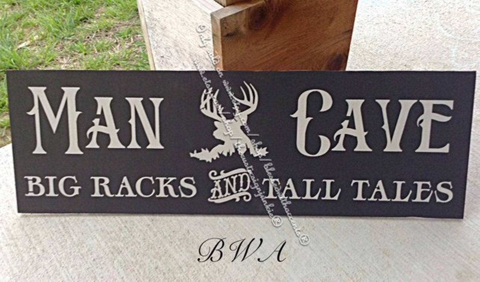 Man Cave Sign Deer Hunting Sign Deer Sign Wood Man Cave - Etsy