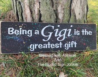 Gigi Sign , Gigi Gift , Mother's Day Sign Gift , Sign , Personalize ...