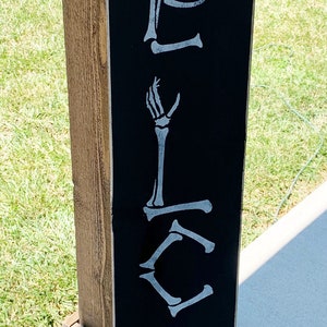 Large Welcome Signs Skeleton Decor Halloween Sign Halloween - Etsy