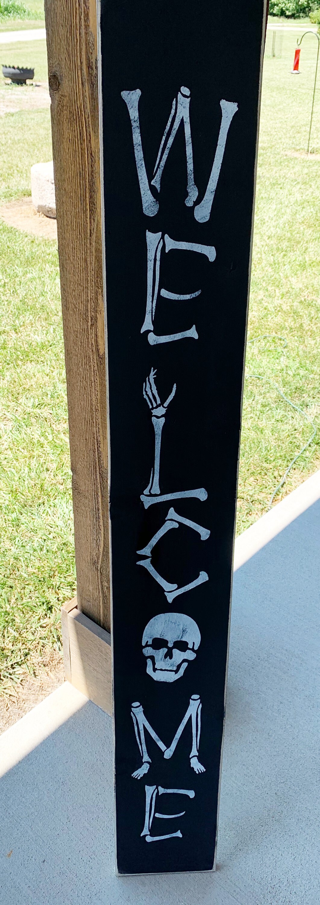 Large Welcome Signs Skeleton Decor Halloween Sign Halloween | Etsy