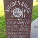 Kitchen Rules Sign, Kitchen Signs, Kitchen Sign, Kitchen Decor, Rustic ...