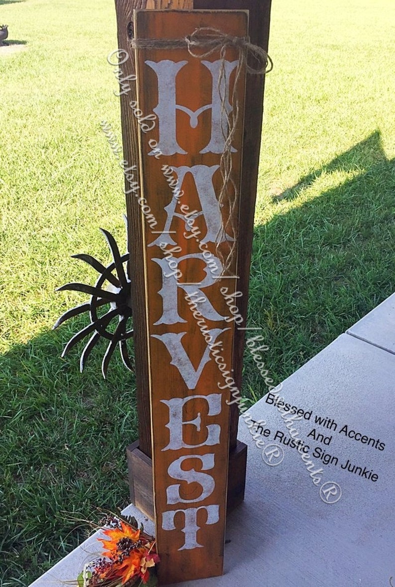 Primitive Harvest Sign Rustic Harvest Sign Harvest Fall - Etsy