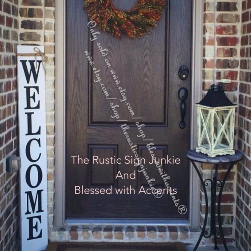Rustic Welcome Sign - Etsy