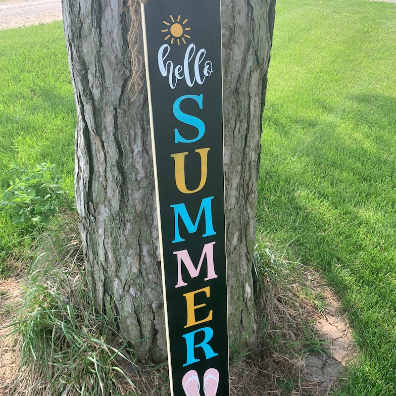 Welcome Summer Porch Sign - Etsy