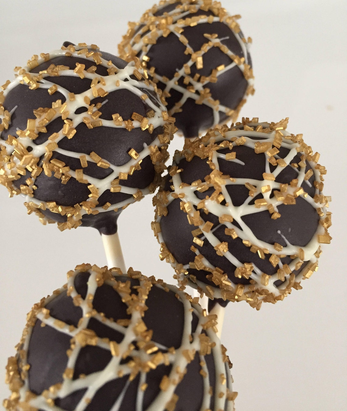 Gold Cake Pops Baby Shower Cake Pops New Years Eve Cake Pops - Etsy
