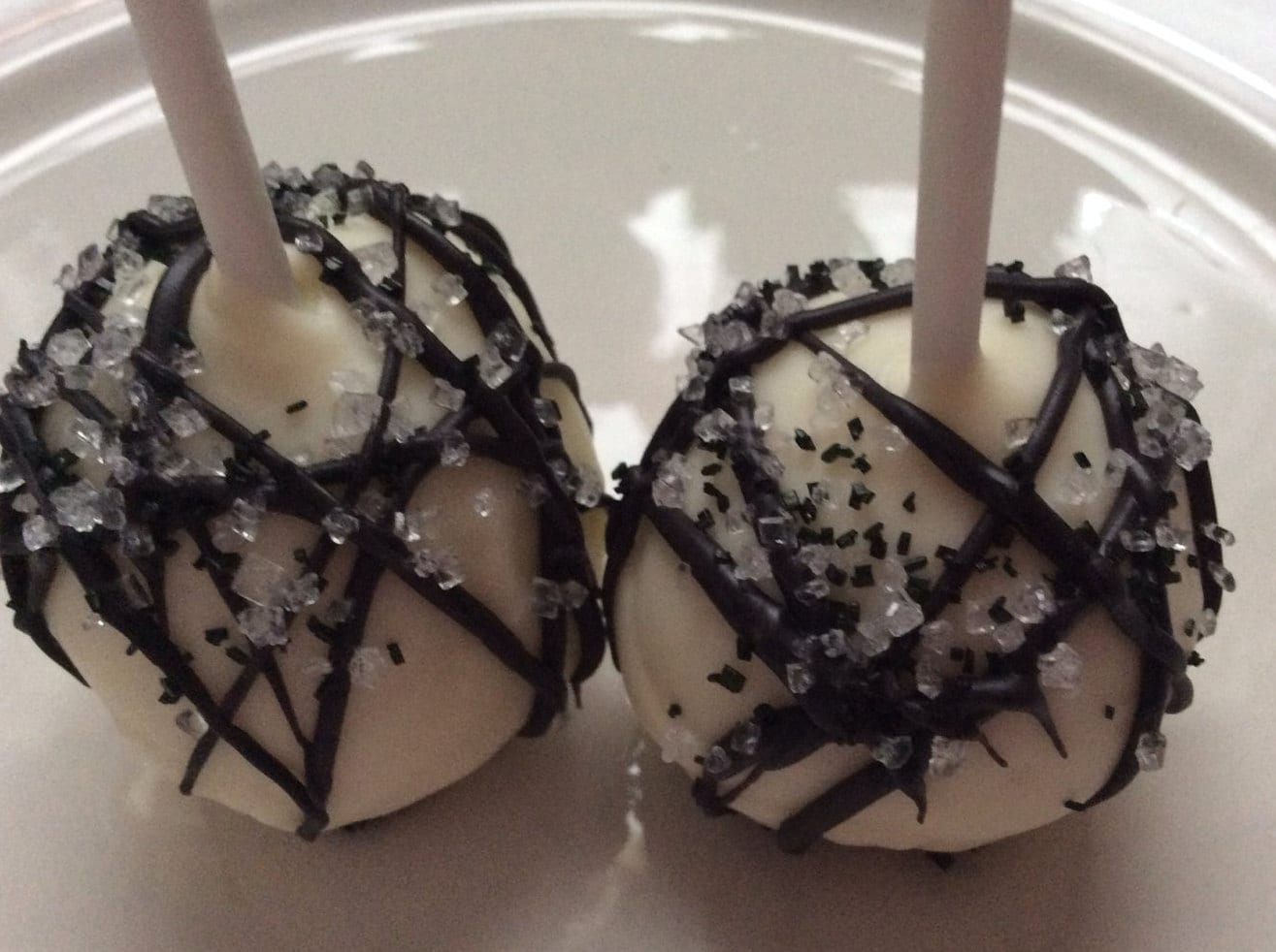 Black Cake Pops Wedding Cake Pops White Cake Pops Anniversary - Etsy