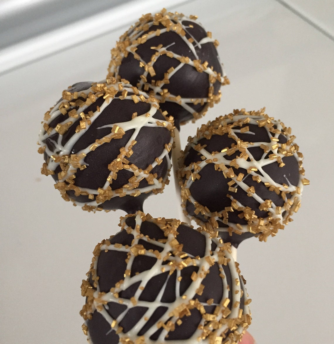 Gold Cake Pops Baby Shower Cake Pops New Years Eve Cake Pops - Etsy