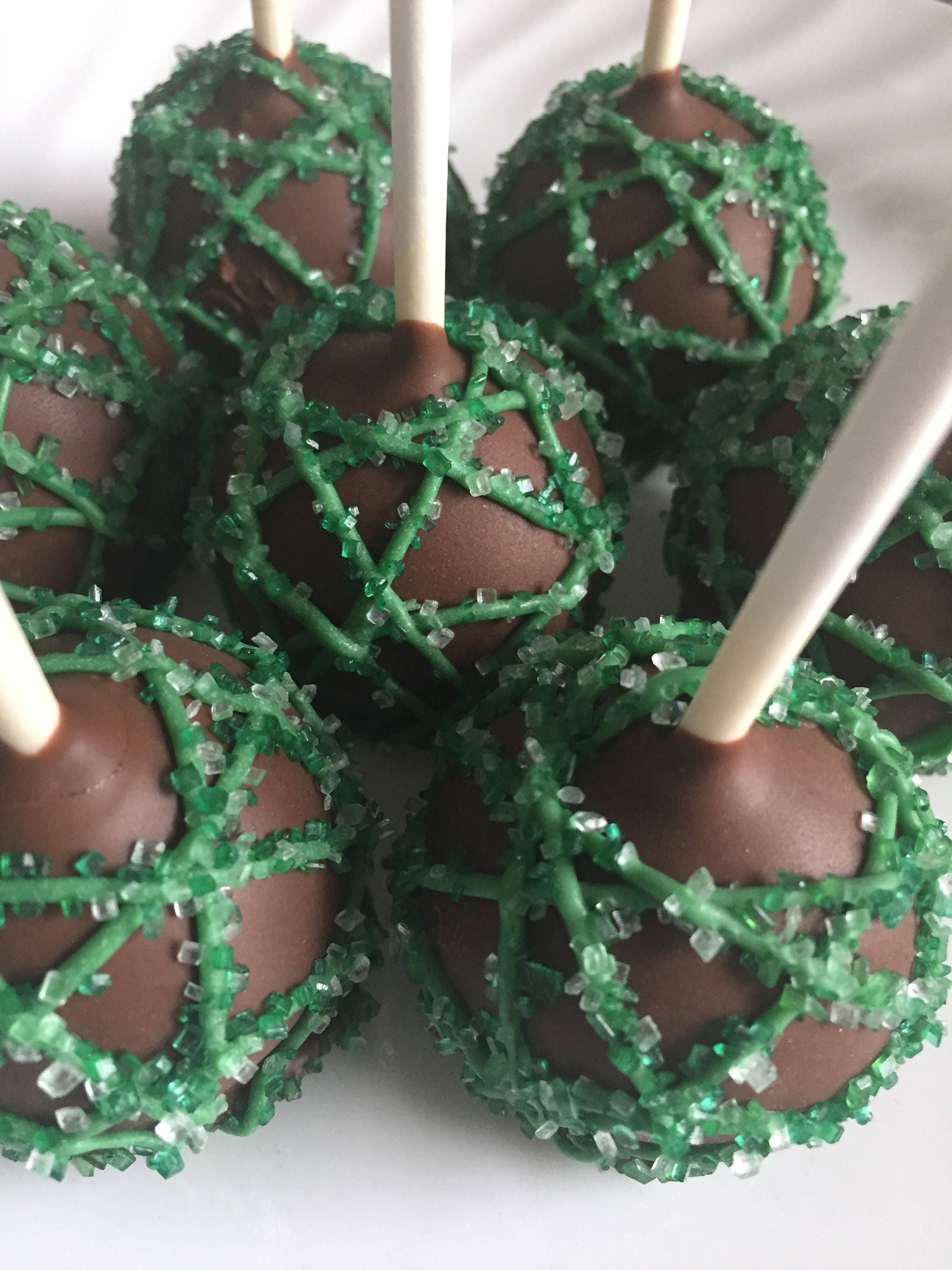 Green Cake Pops Favors Christmas Cake Pops Birthday Cake Pops | Etsy
