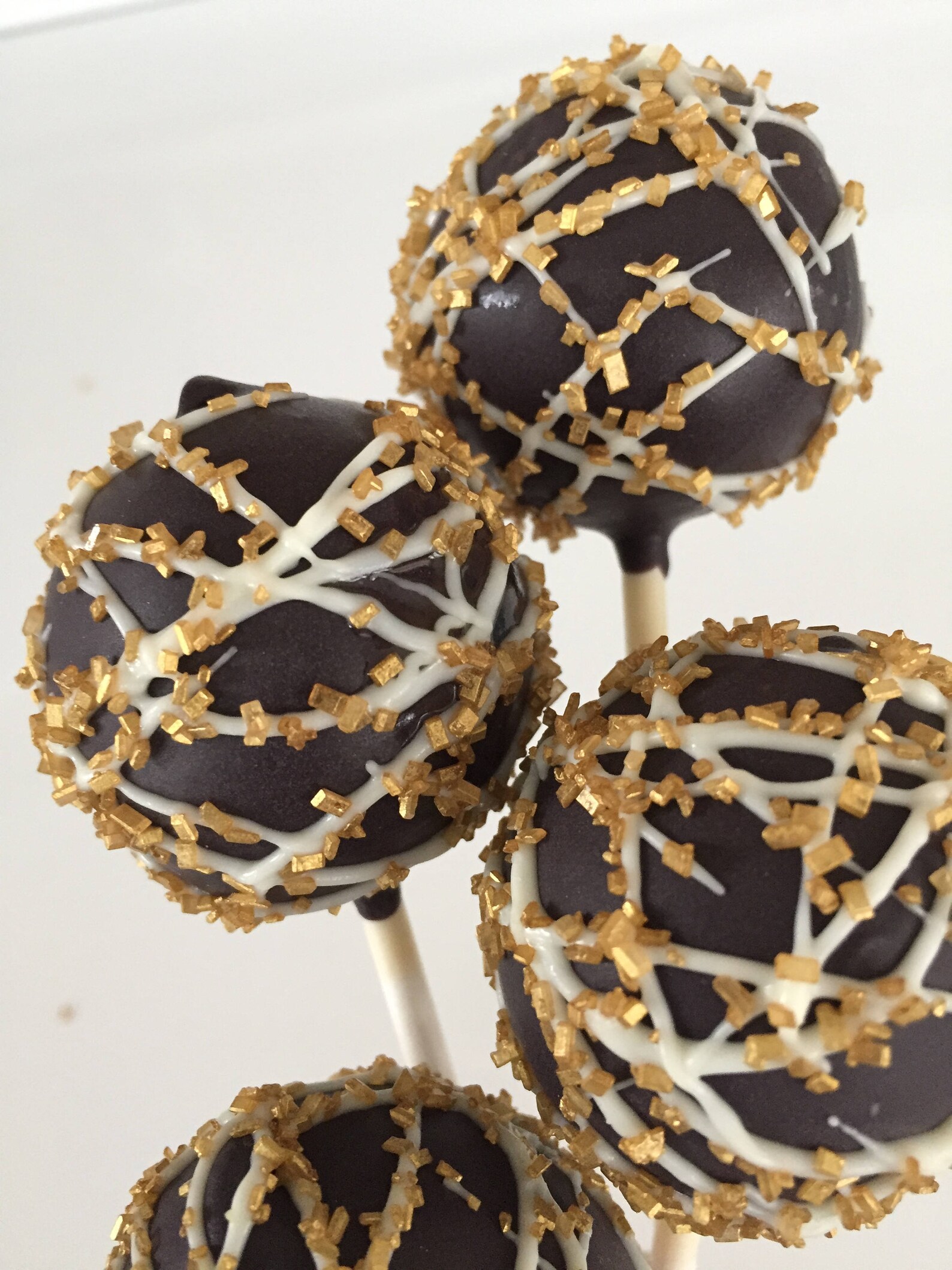 Gold Cake Pops Baby Shower Cake Pops New Years Eve Cake Pops - Etsy
