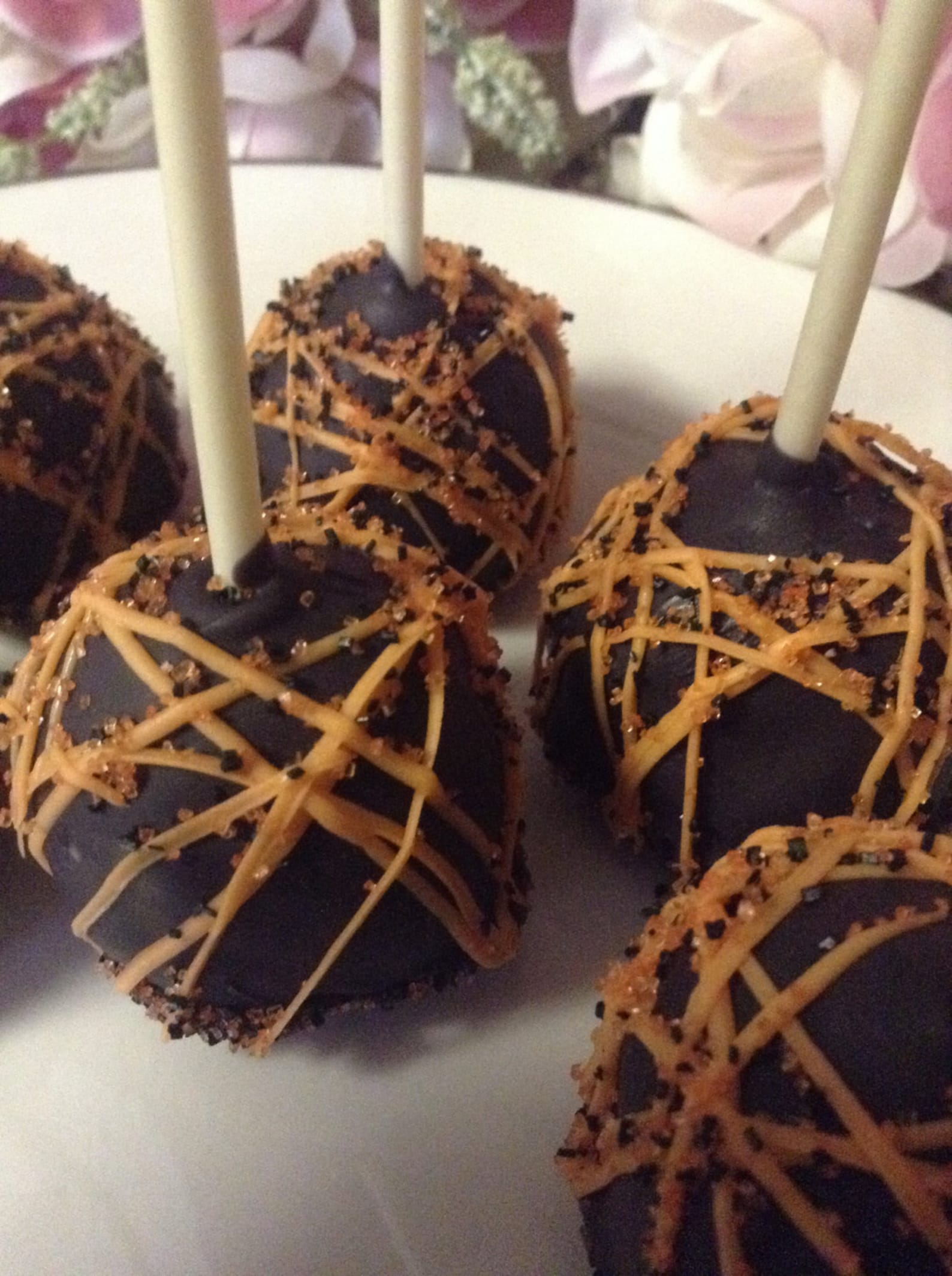 Orange Cake Pops Black Cake Pops Wedding Favors Tiger Party | Etsy