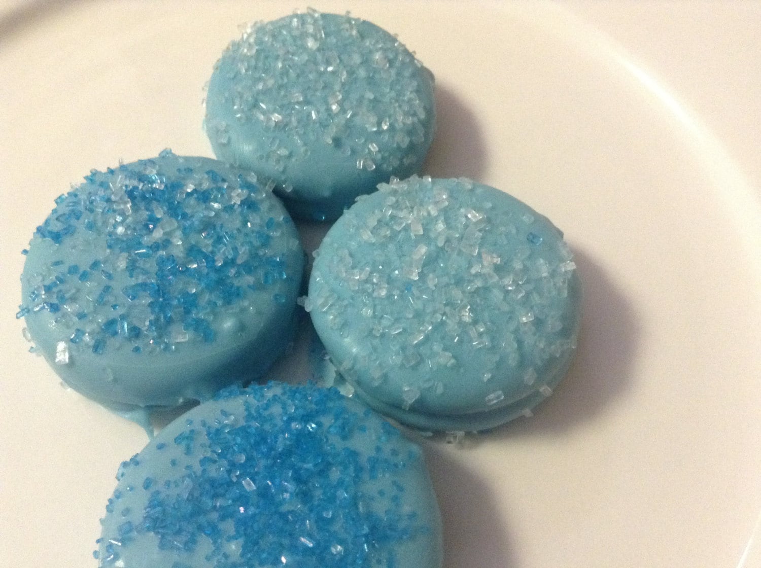 Blue Baby Shower Favors Chocolate Covered Oreos Favors Blue | Etsy