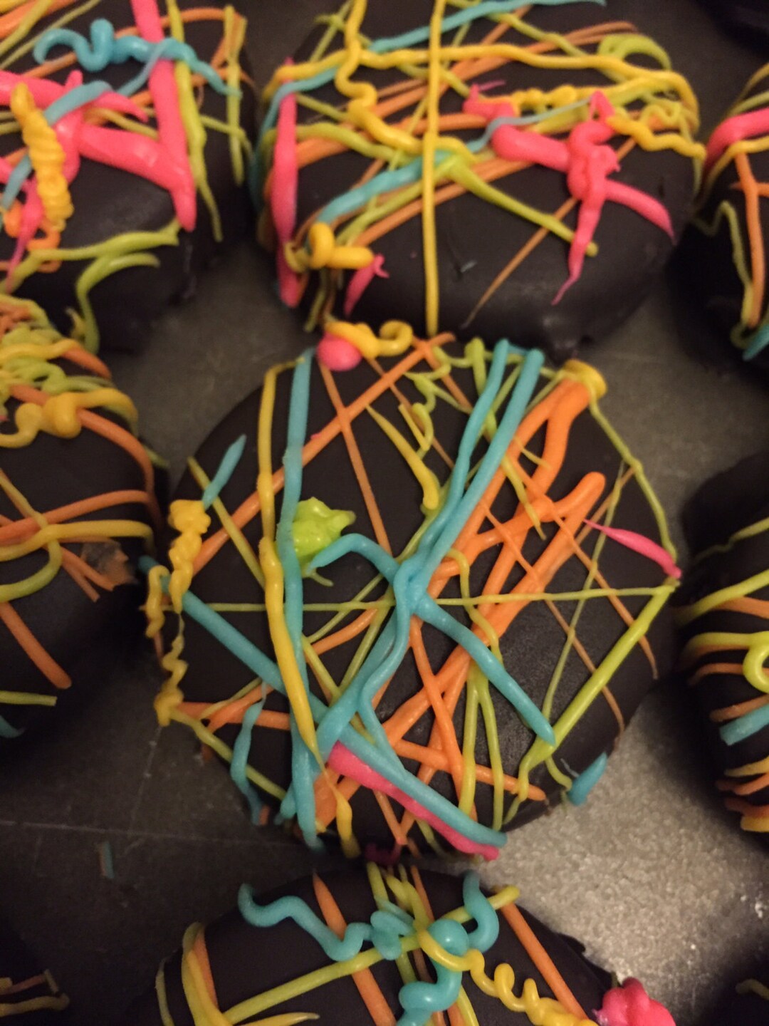 Glow Party Chocolate Oreo Favors: Neon Splatter Design, Set of 12 - Etsy