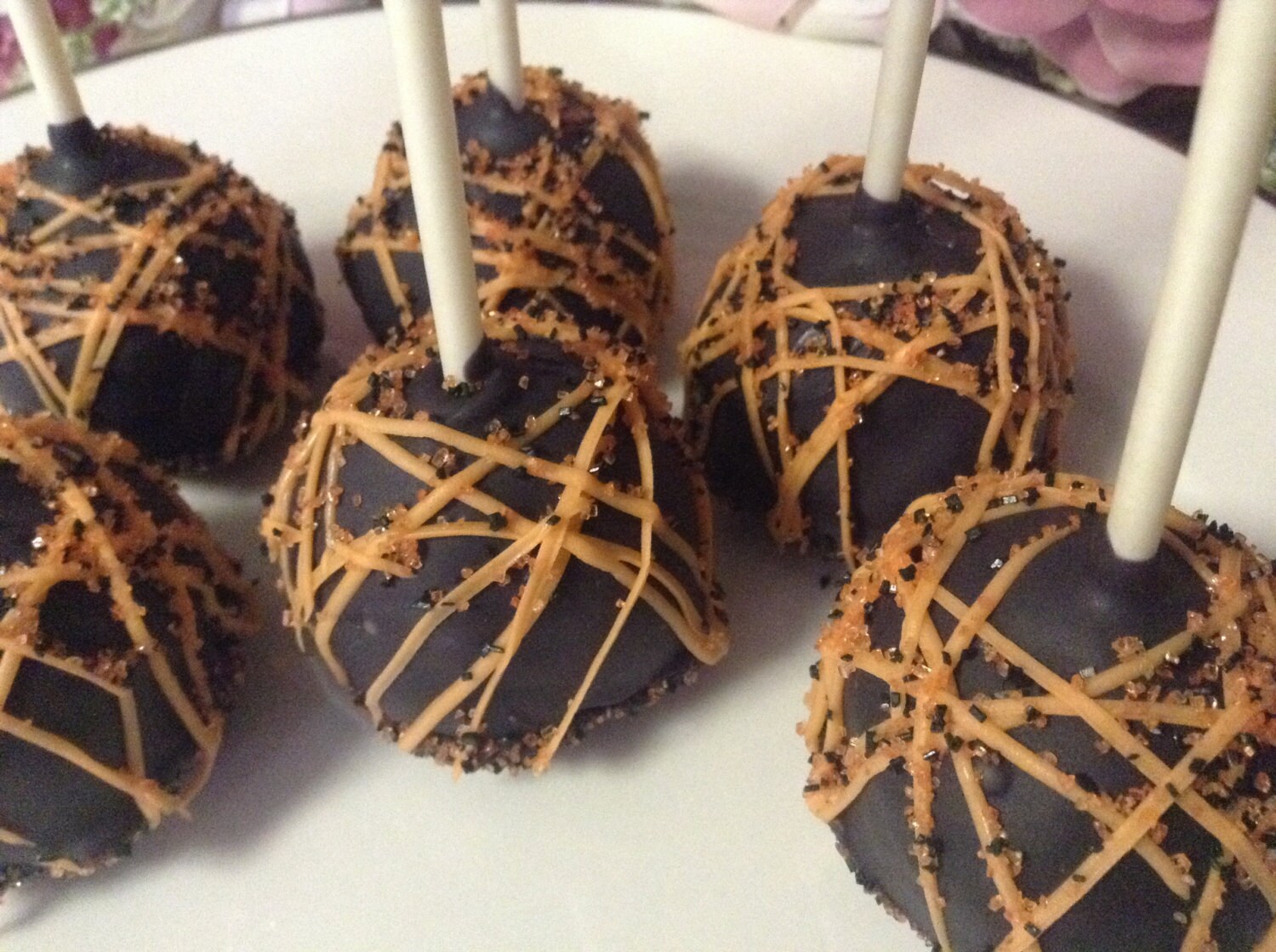 Orange Cake Pops Black Cake Pops Wedding Favors Tiger Party | Etsy