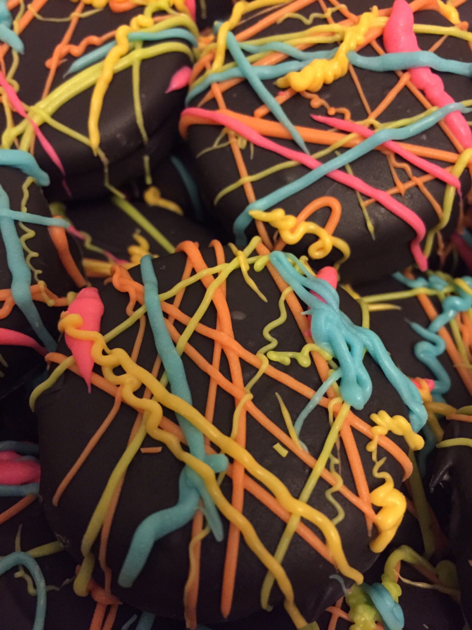 Glow Party Chocolate Oreo Favors: Neon Splatter Design, Set of 12 - Etsy