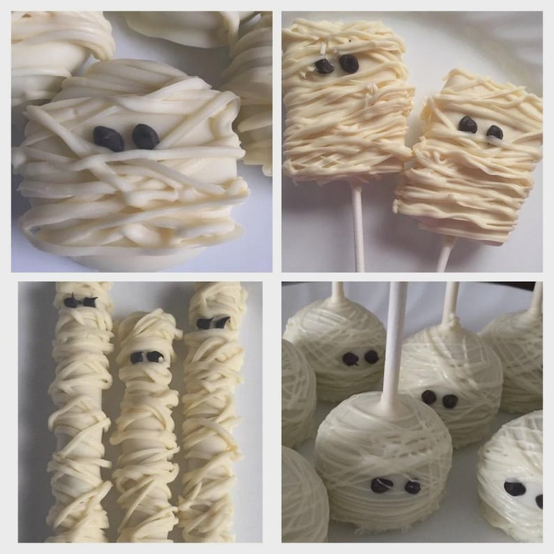 Halloween Mummy Cake Pops & Treats Bundle: Party Favors - Etsy
