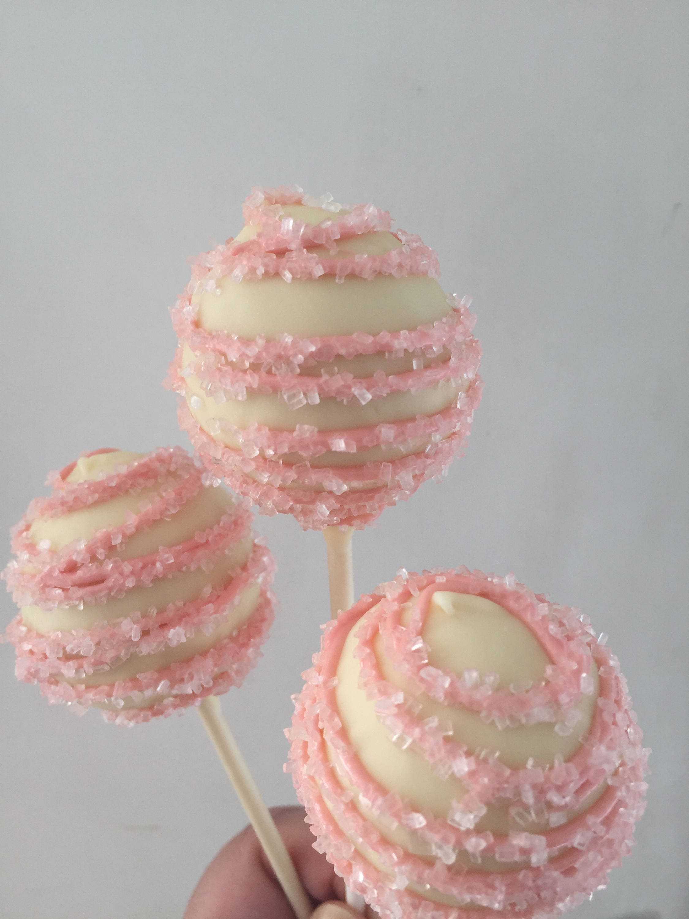 Pink Cake Pops Baby Shower Cake Pops First Birthday Cake Pops - Etsy ...