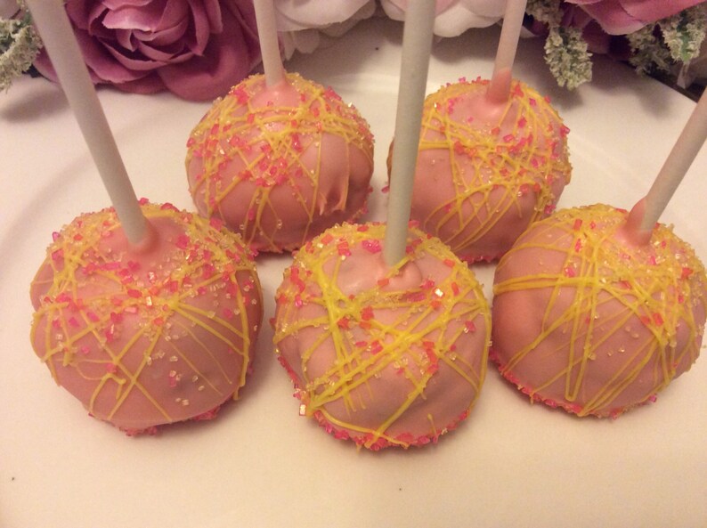 Pink Cake Pops Lemonade Stand Cake Pops Wedding Party Favors - Etsy