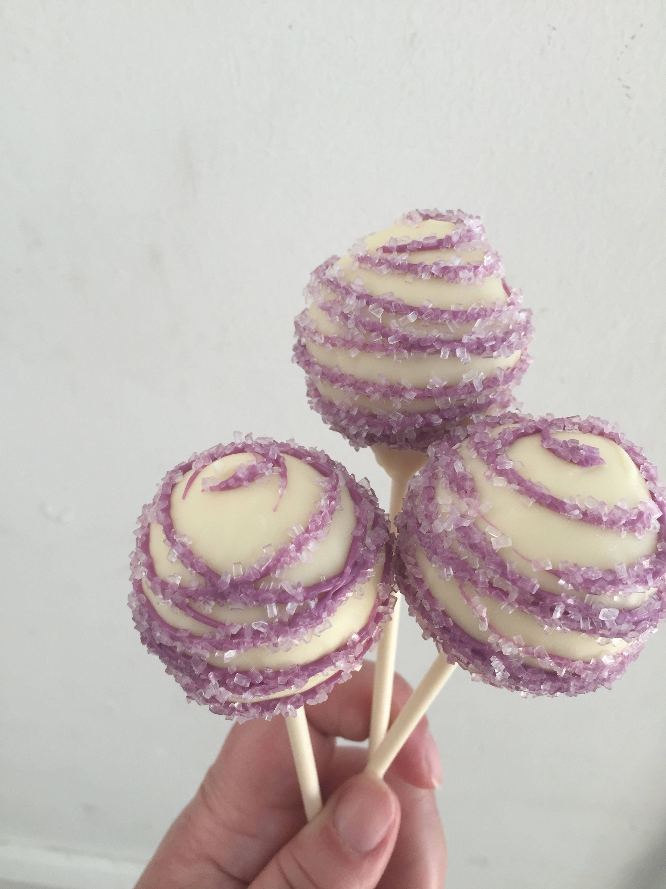 Purple Cake Pops Baby Shower Cake Pops First Birthday Cake | Etsy