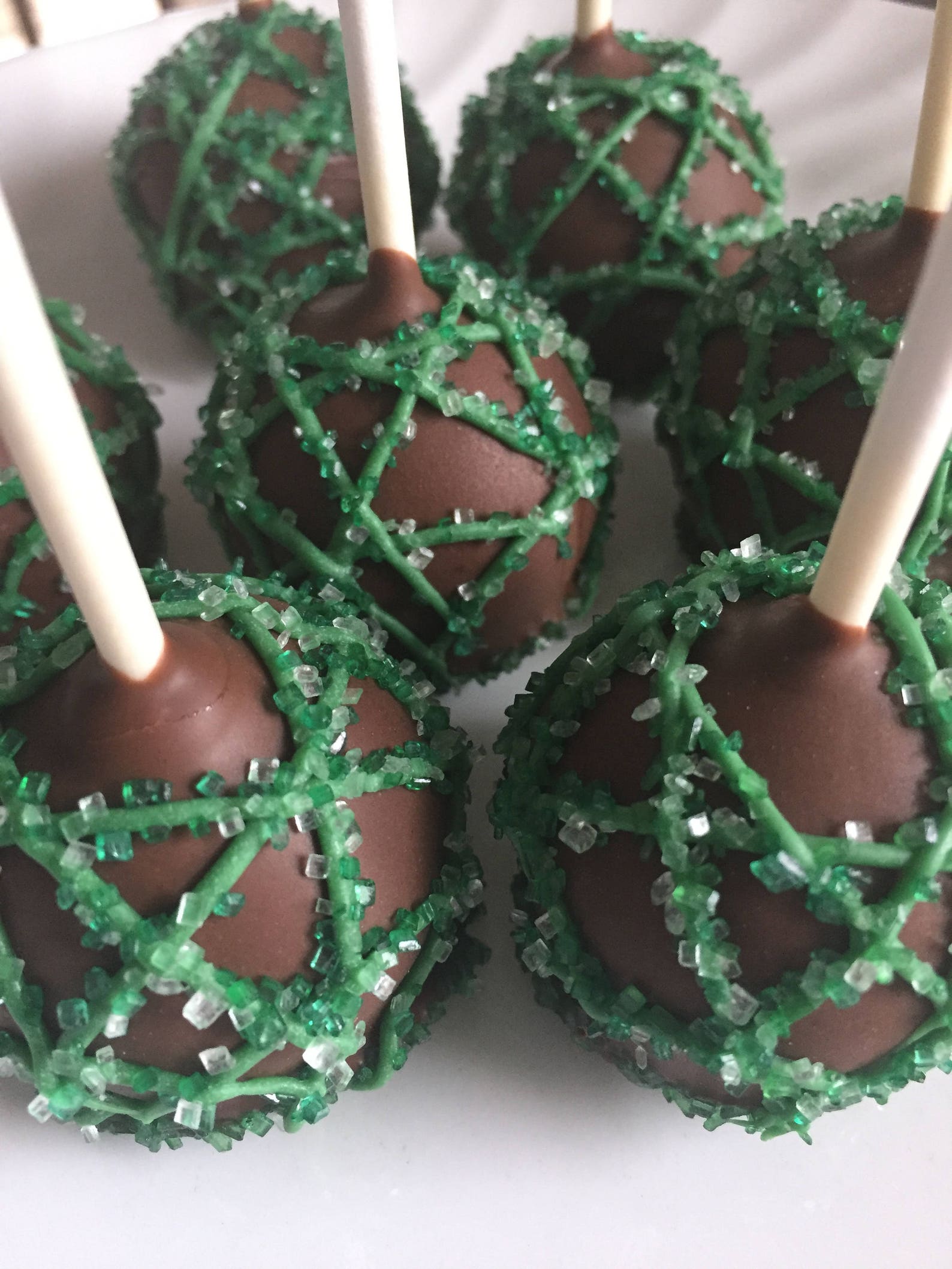 Green Cake Pops Favors Christmas Cake Pops Birthday Cake Pops | Etsy