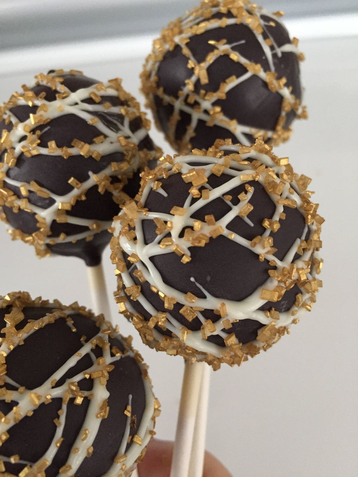 Gold Cake Pops Baby Shower Cake Pops New Years Eve Cake Pops - Etsy