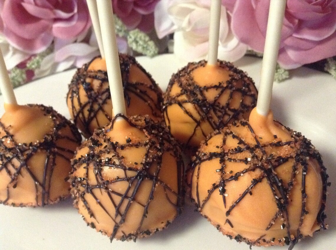 Orange Cake Pops Black Cake Pops Wedding Favors Tiger Party | Etsy