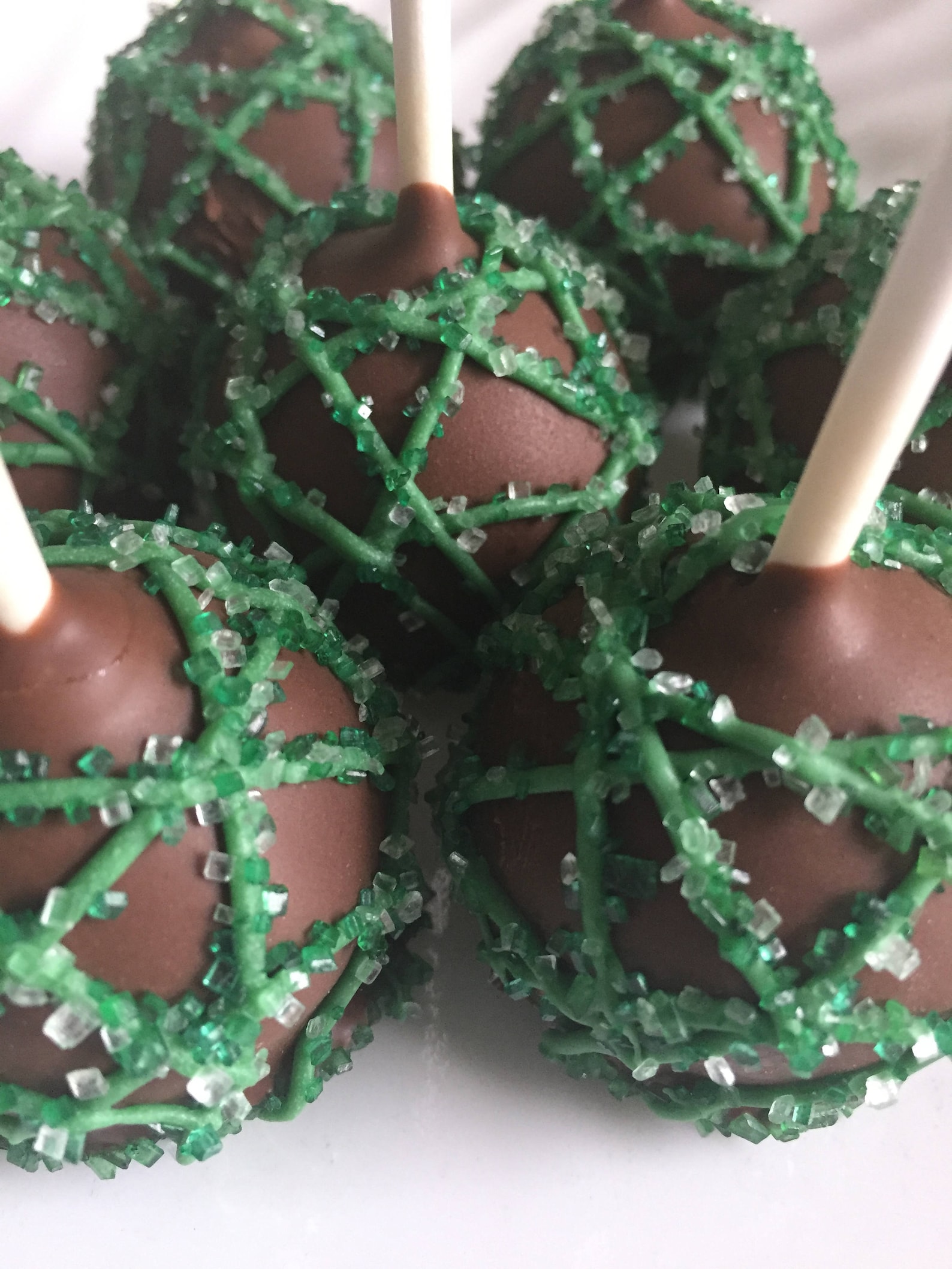 Green Cake Pops Favors Christmas Cake Pops Birthday Cake Pops | Etsy