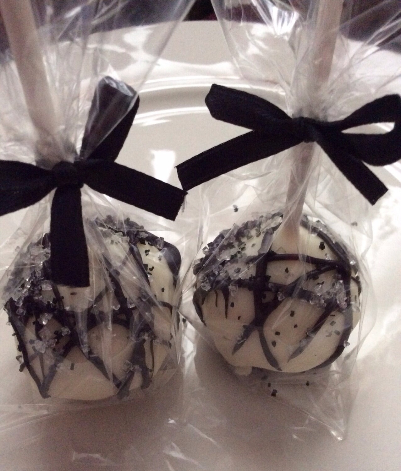 Black Cake Pops Wedding Cake Pops White Cake Pops Anniversary - Etsy