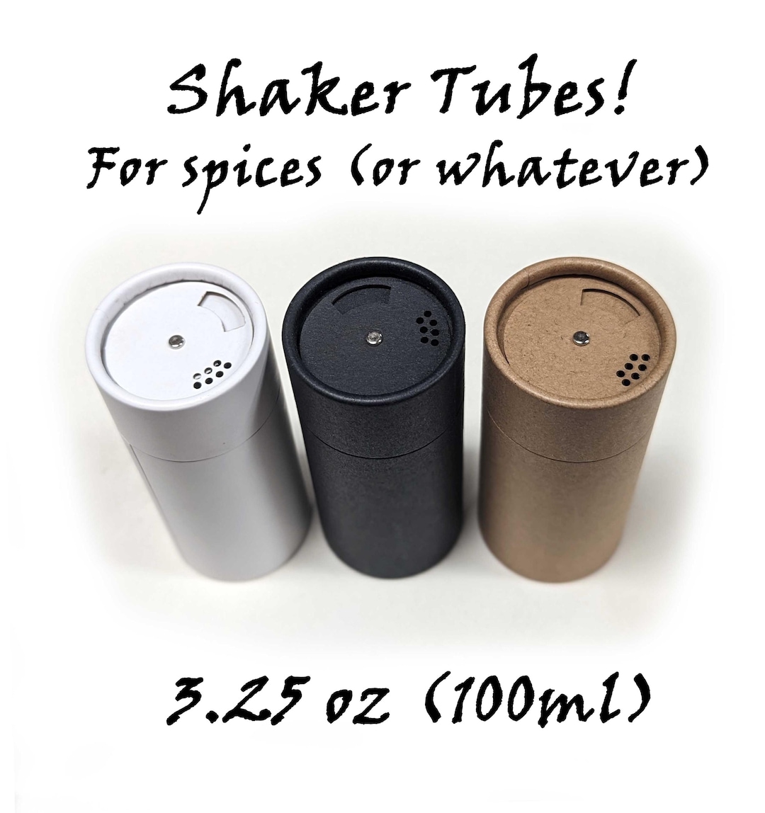3.25 Oz (100ml) Empty Cardboard Spice/powder Shaker Containers ...