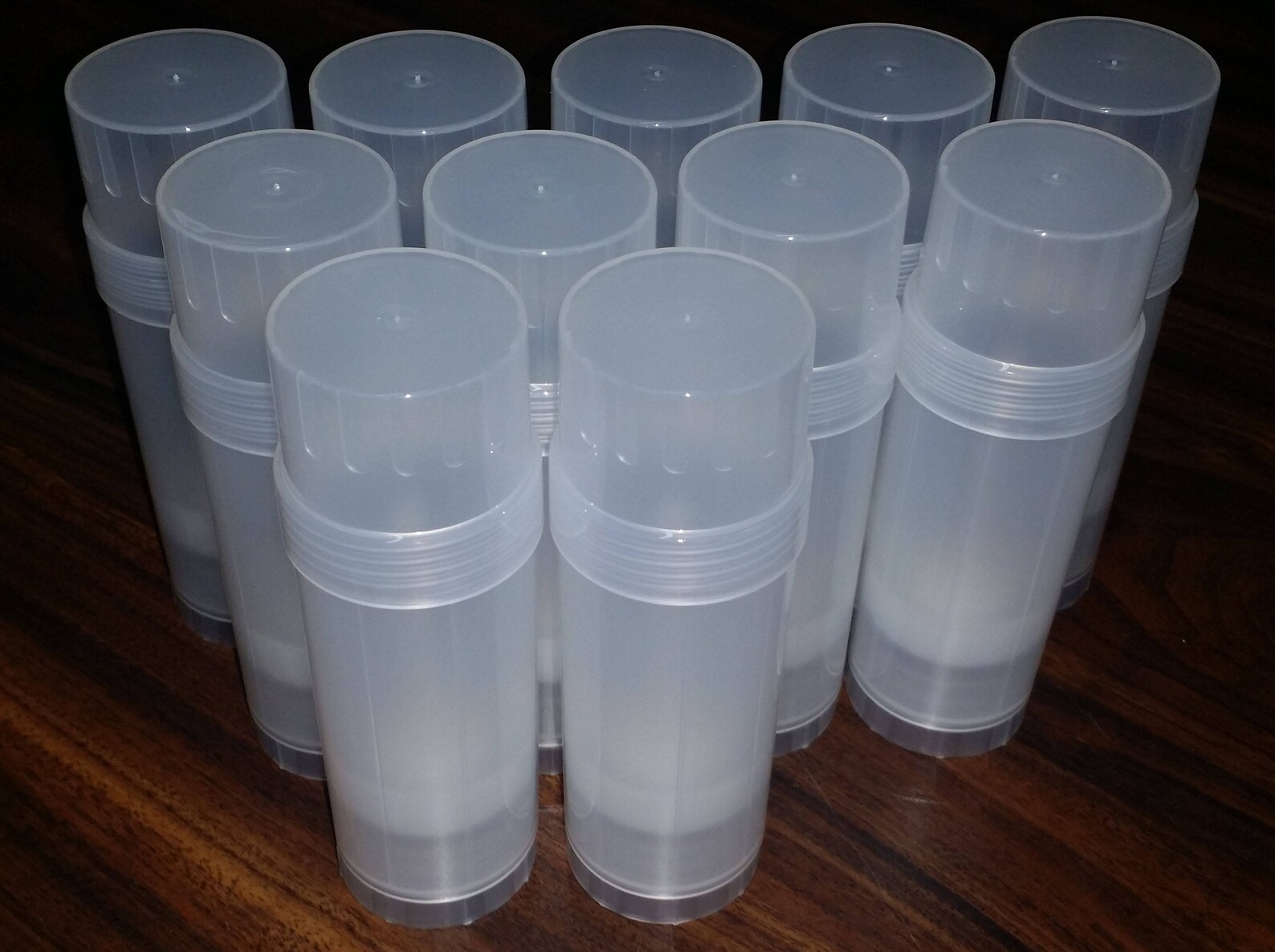 24 Ct. Empty Deodorant Container - Natural Top Fill Cylinder - Twist up ...