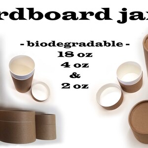 Cardboard Jars - Biodegradable - Sustainable - Awesome - Etsy