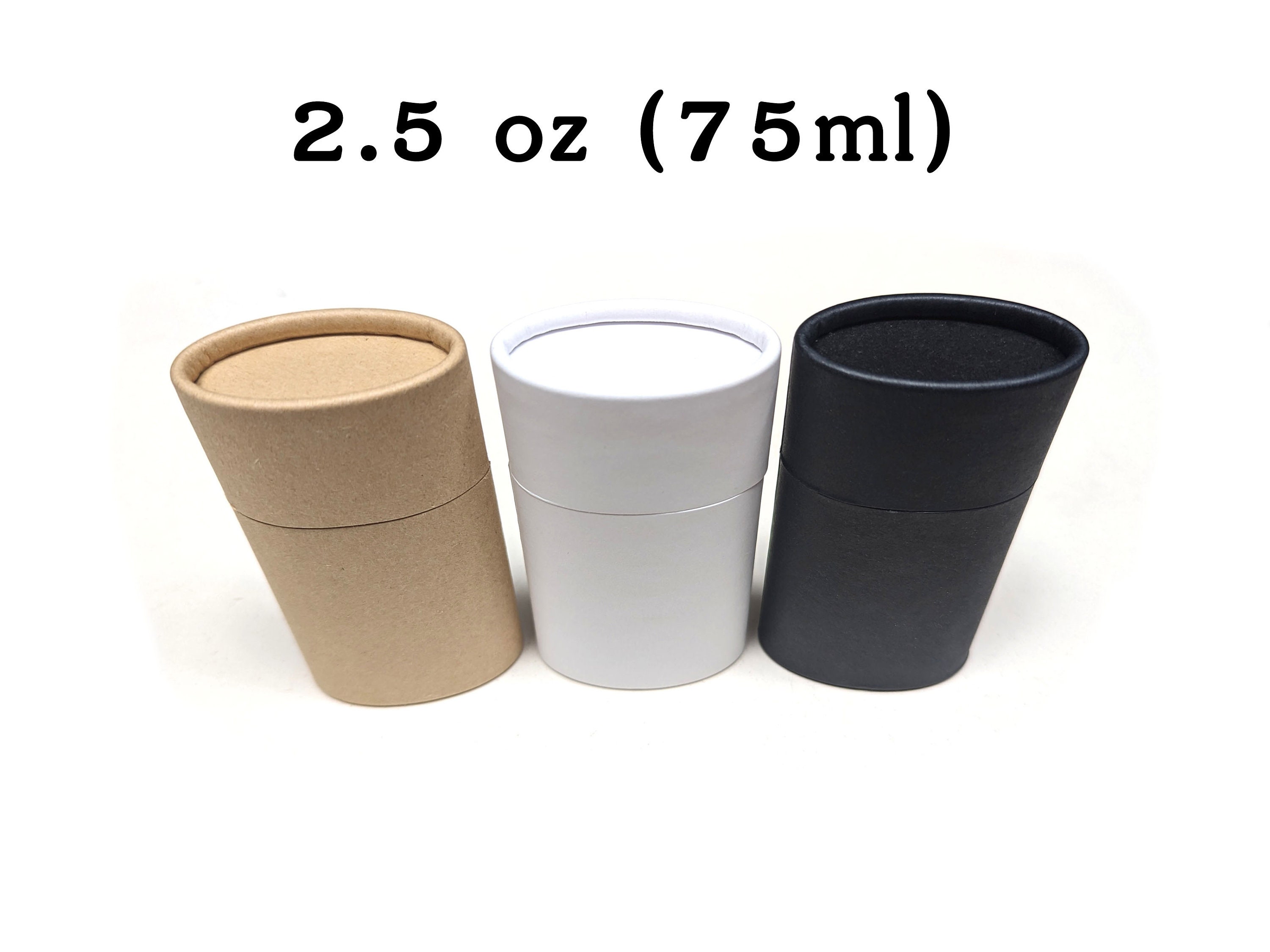 Empty Cardboard OVAL Deodorant Containers - 2.5 Oz (75g), Biodegradable ...