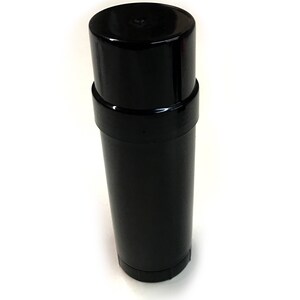 6 Ct. Empty Deodorant Container - Black Top Fill Cylinder - Twist up ...