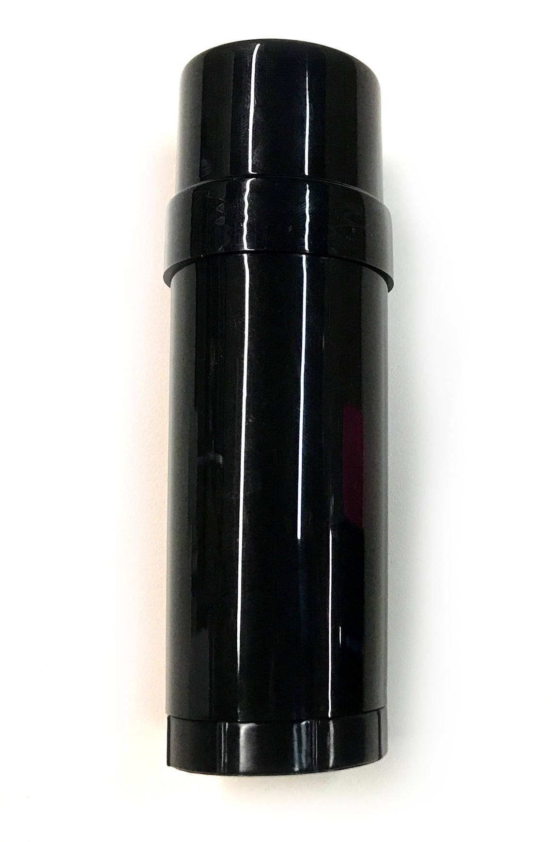 6 Ct. Empty Deodorant Container - Black Top Fill Cylinder - Twist up ...