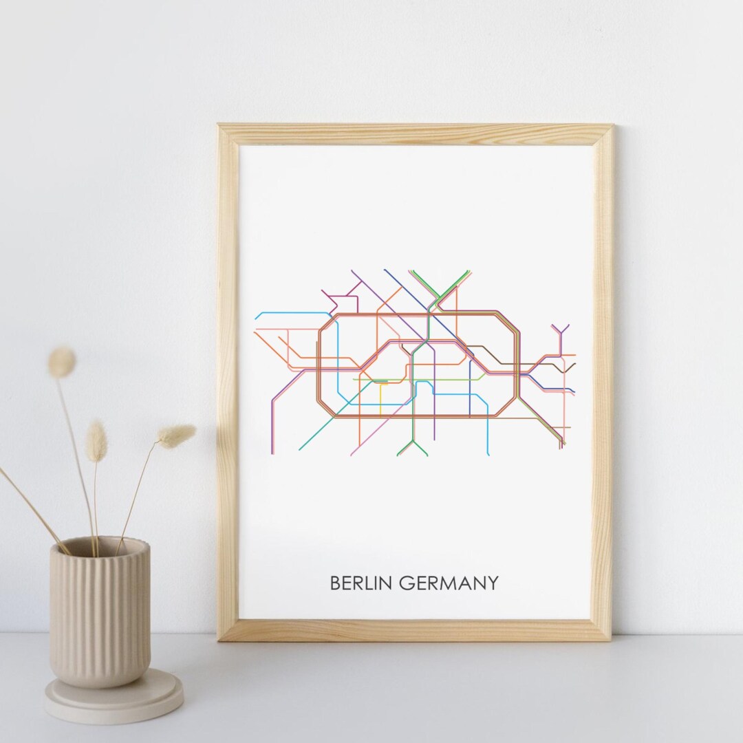 Berlin Subway // Berlin Metro Map // Berlin Map // Berlin Art ...