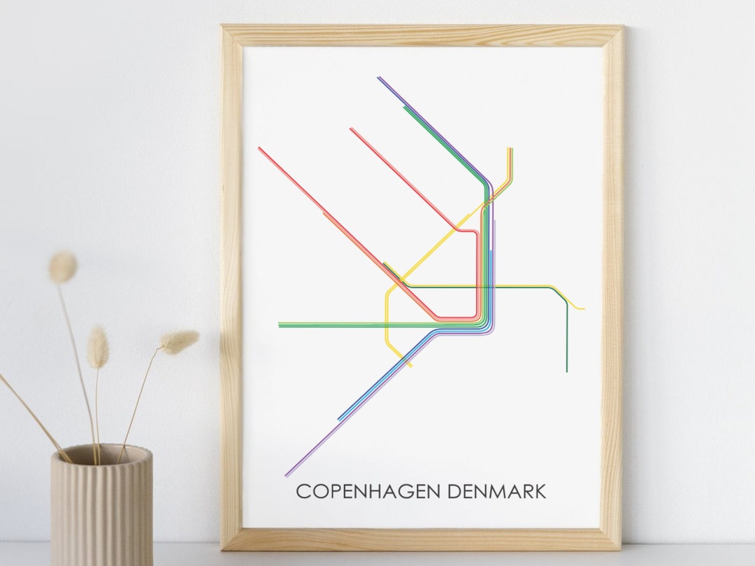 Copenhagen Subway // Copenhagen Metro Map // Copenhagen Map ...
