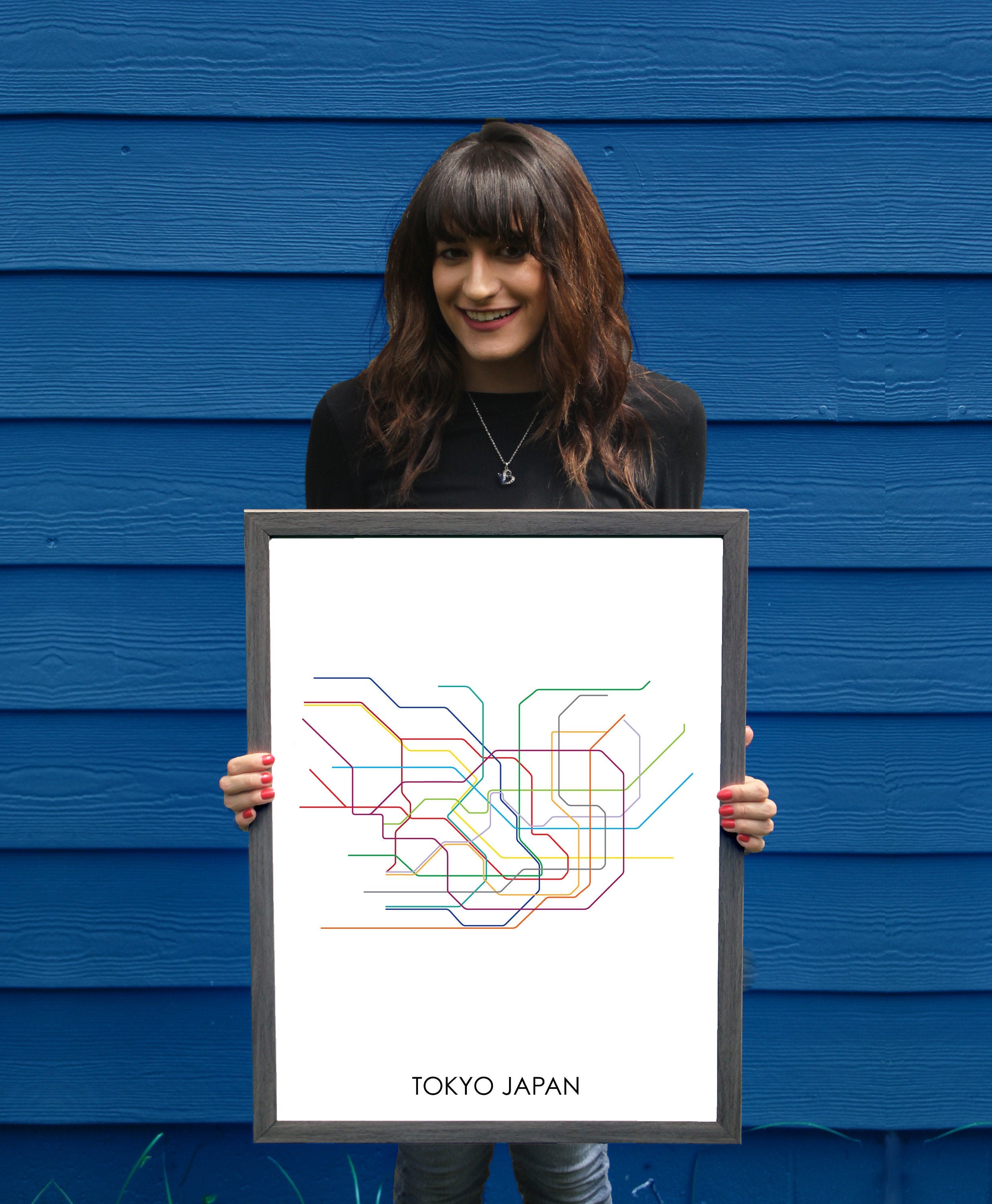 Tokyo Subway // Tokyo Metro Map // Tokyo Map // Tokyo Art // Tokyo ...