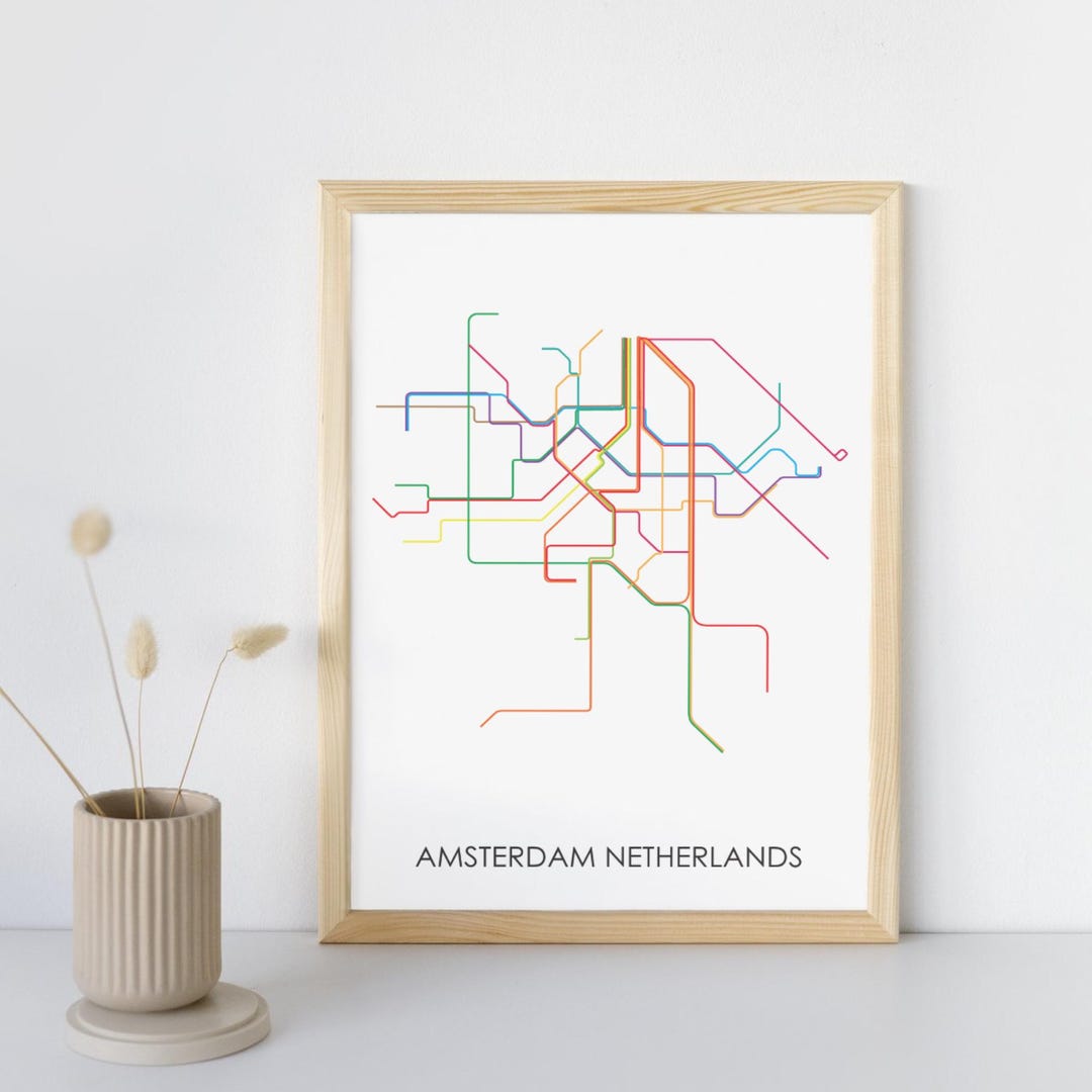Atlanta Subway // Atlanta Metro Map // Atlanta Map // Atlanta Art ...