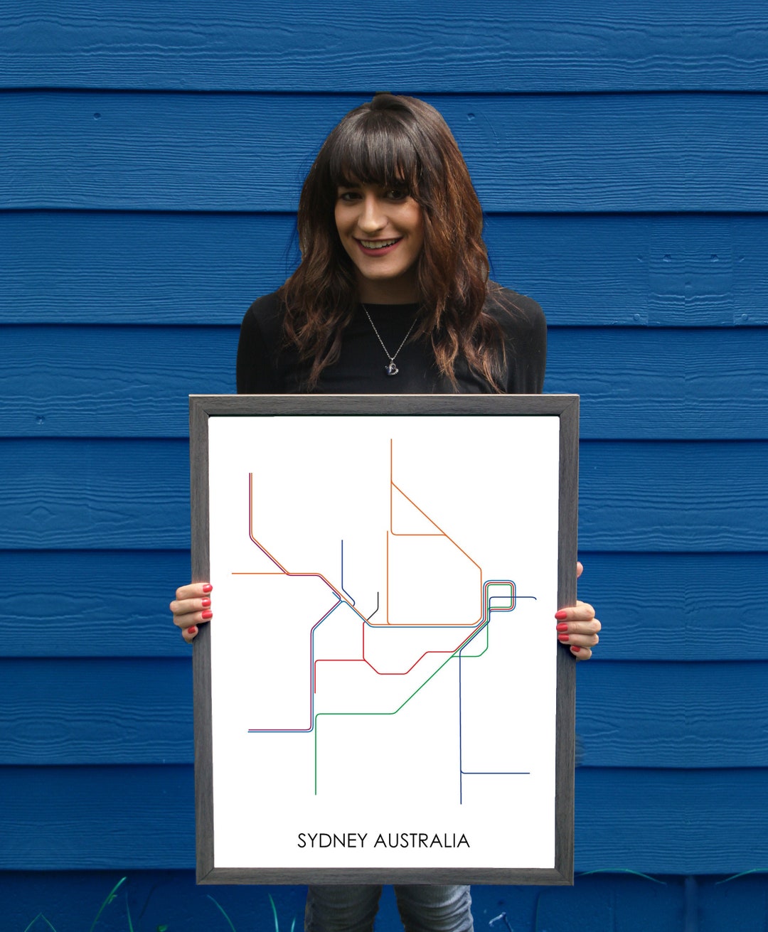 Sydney Subway // Sydney Metro Map // Sydney Map // Sydney Art ...
