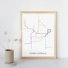 Baltimore Subway // Baltimore Metro Map // Baltimore Map // Baltimore ...