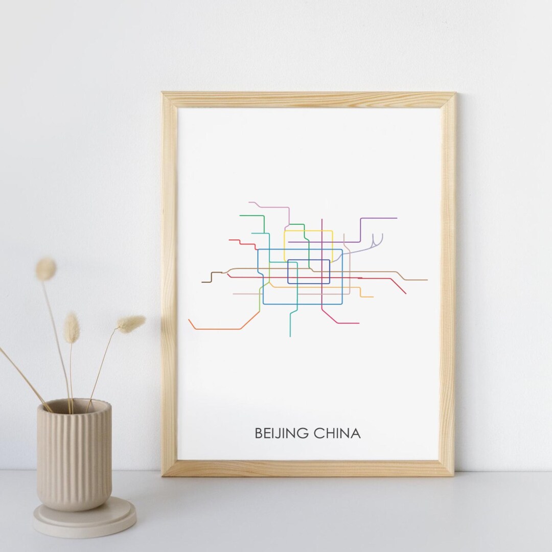 Beijing Subway // Beijing Metro Map // Beijing Map // Beijing Art ...