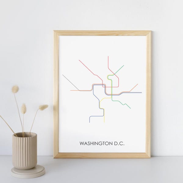 Metro Map - Etsy